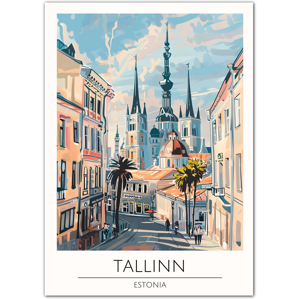Tallinn Art Print – Stunning Estonian Architecture and Historic Street – Jazz It Up Interiors
