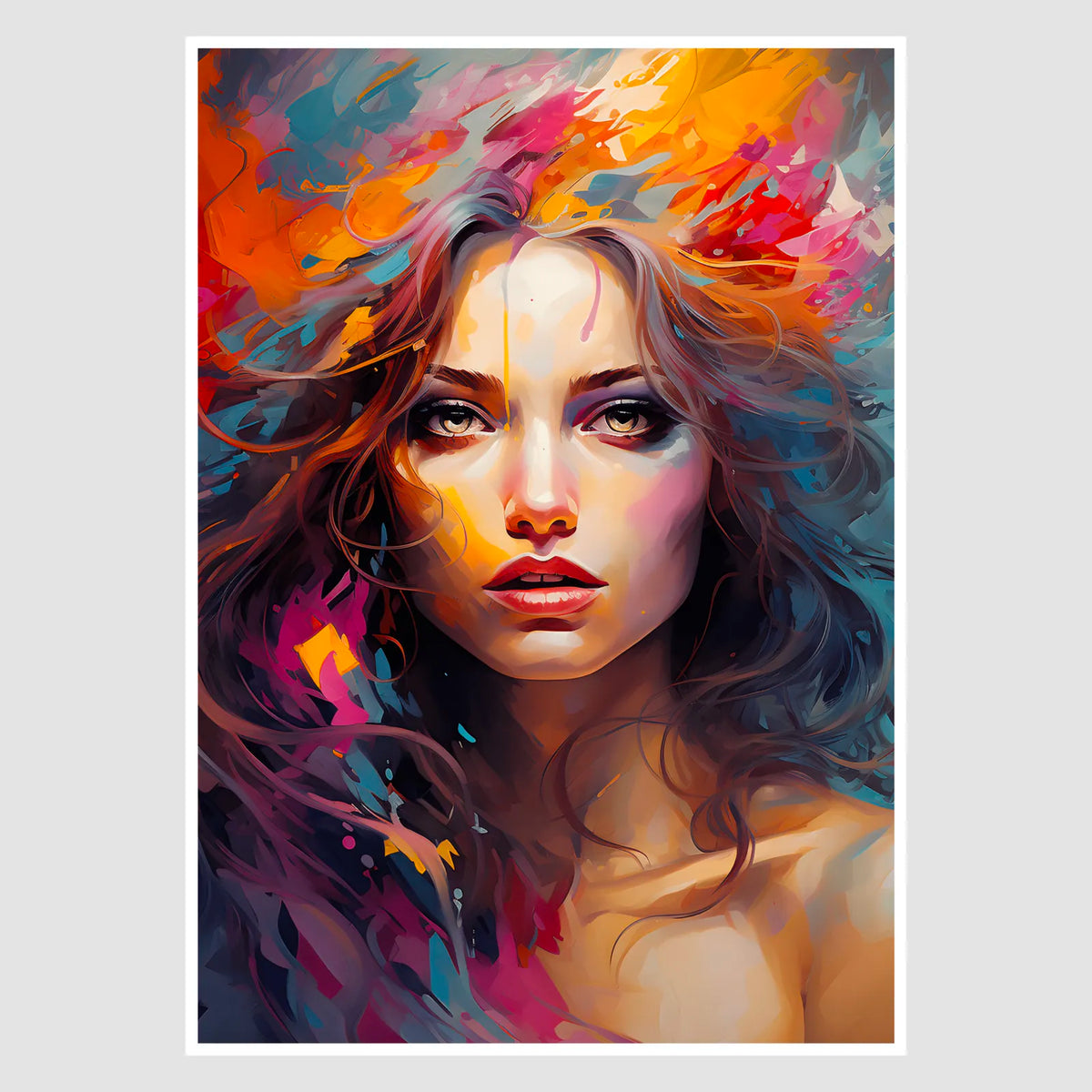 Elegant Beauty Personified Digital Art Print – Jazz It Up Interiors