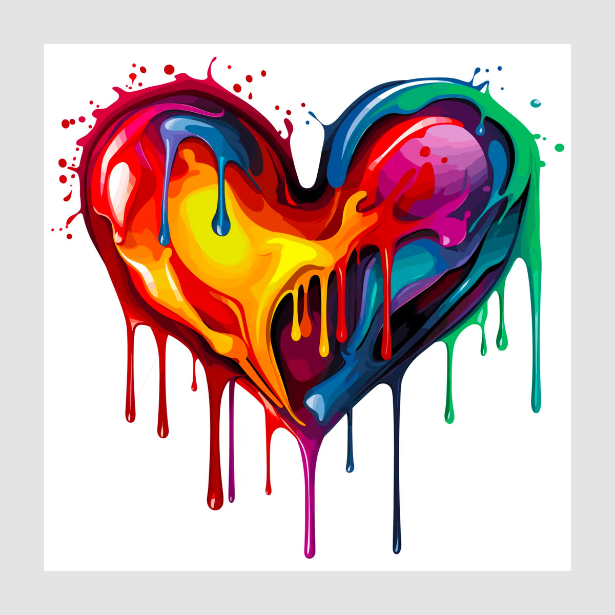 Paint Splash Heart Digital Art Print – Jazz It Up Interiors