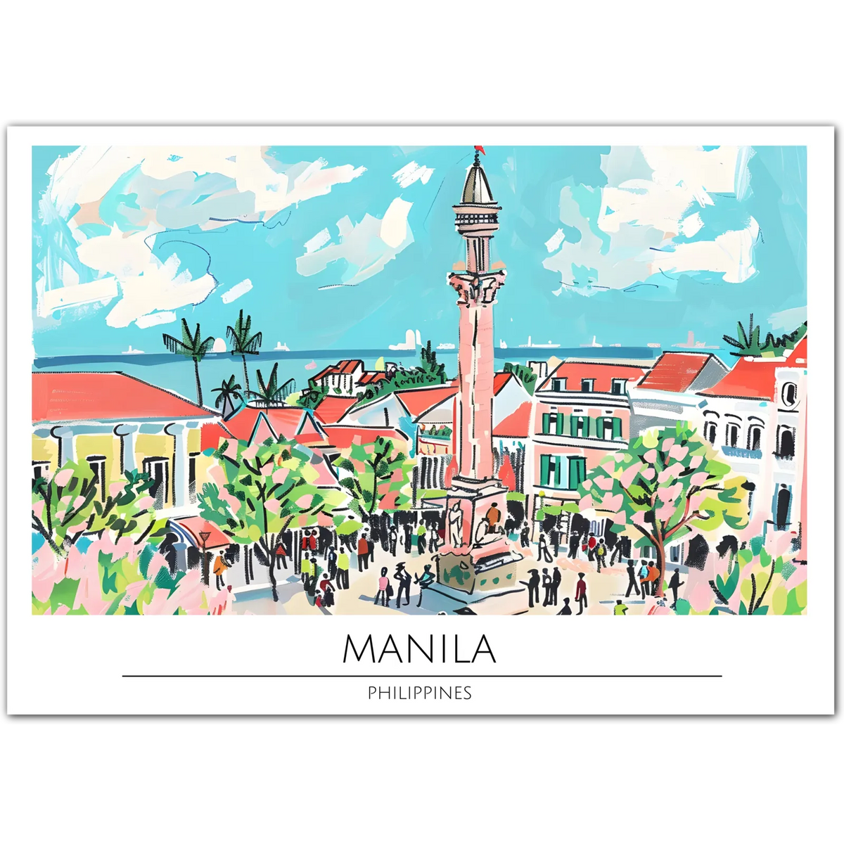 Historic Manila - Philippines Cityscape Art Print – Jazz It Up Interiors