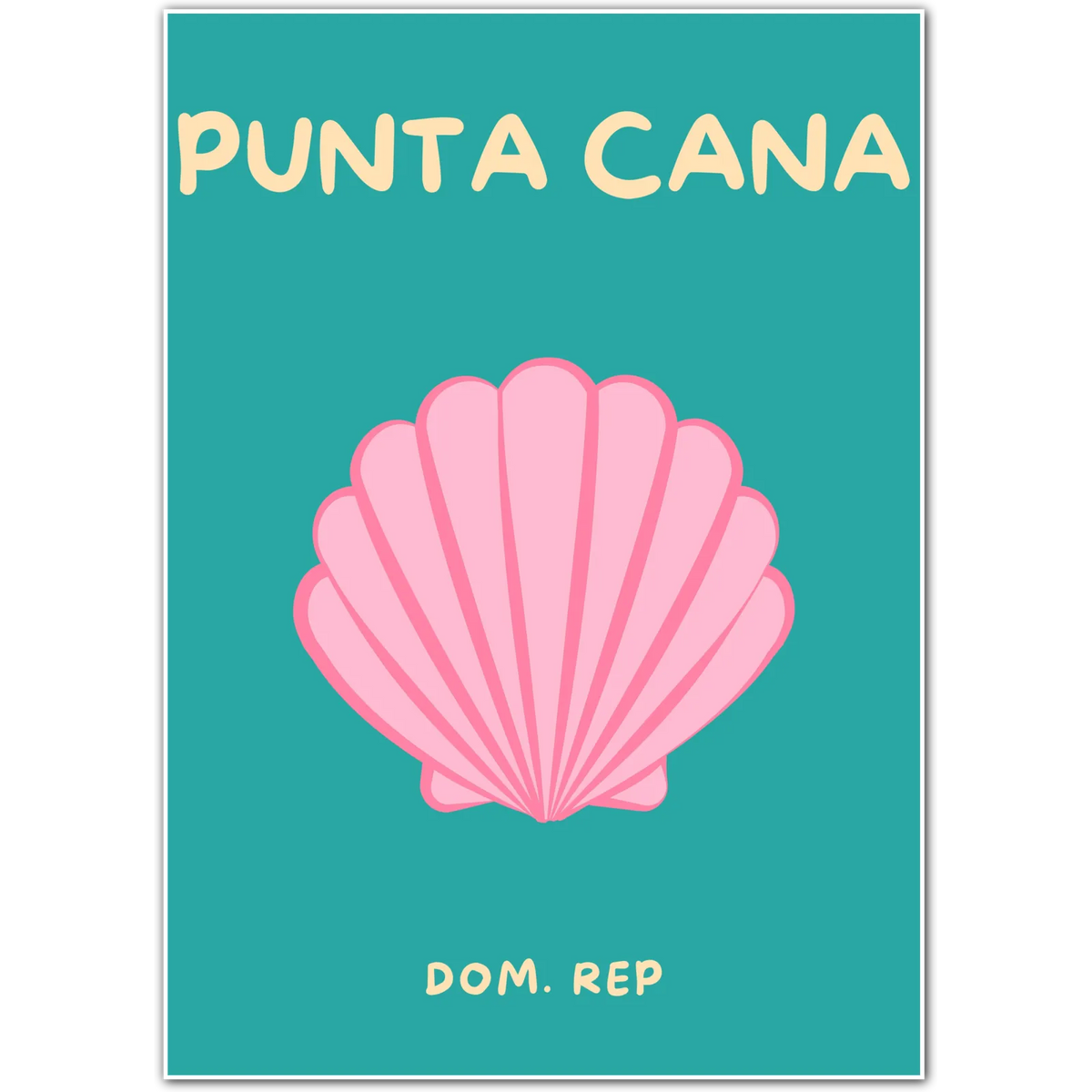 Punta Cana Seashell Tropical Paradise Art Print – Jazz It Up Interiors
