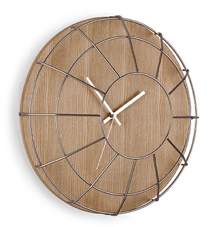 Retro Metal Caged Wall Clock – Jazz It Up Interiors